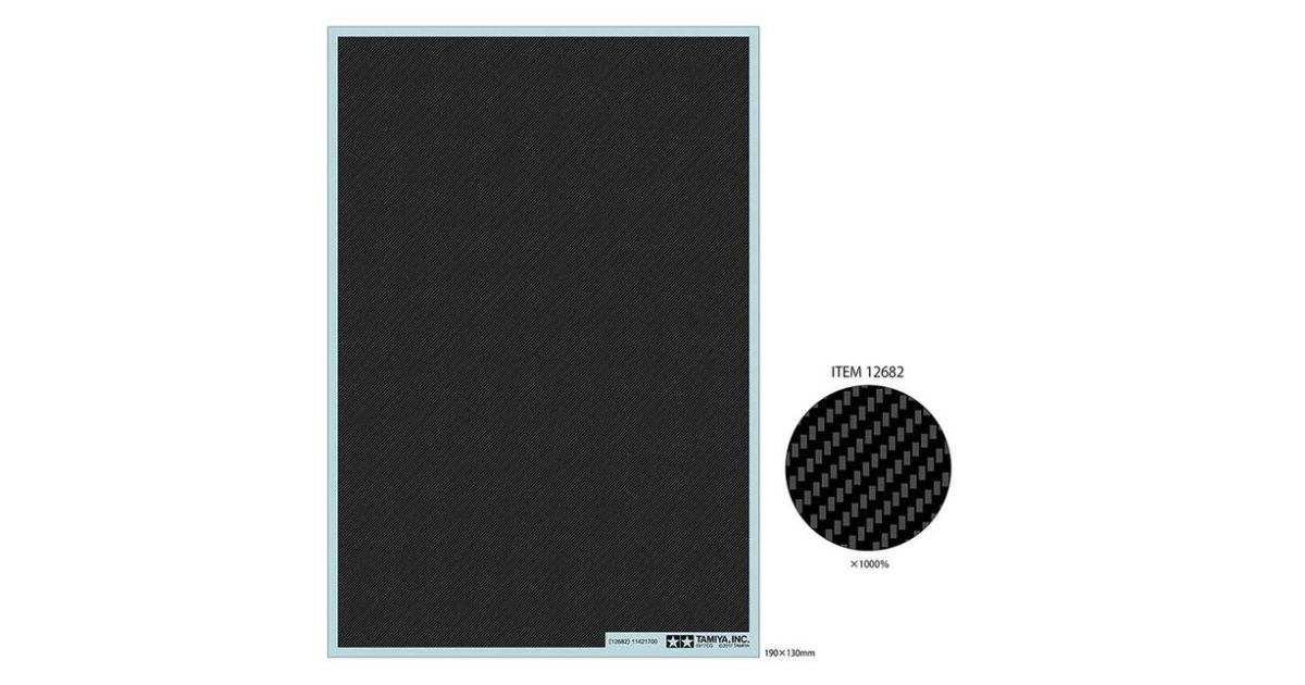 Tamiya 12682 Carbon Pattern Decal Set