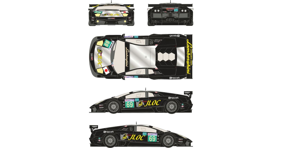 Racing Decals 43 RDE24/008 Lamborghini Murcielago LP670 R-SV #69 LM ...