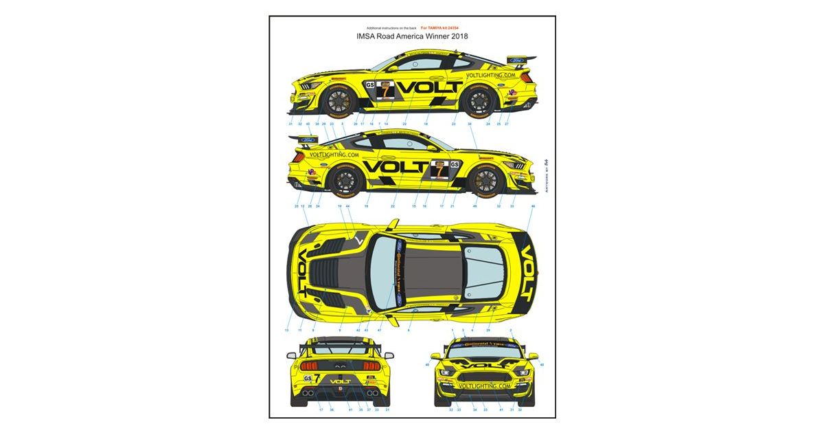 Blue Stuff 24-017 FORD Mustang GT4 VOLT Racing 2018