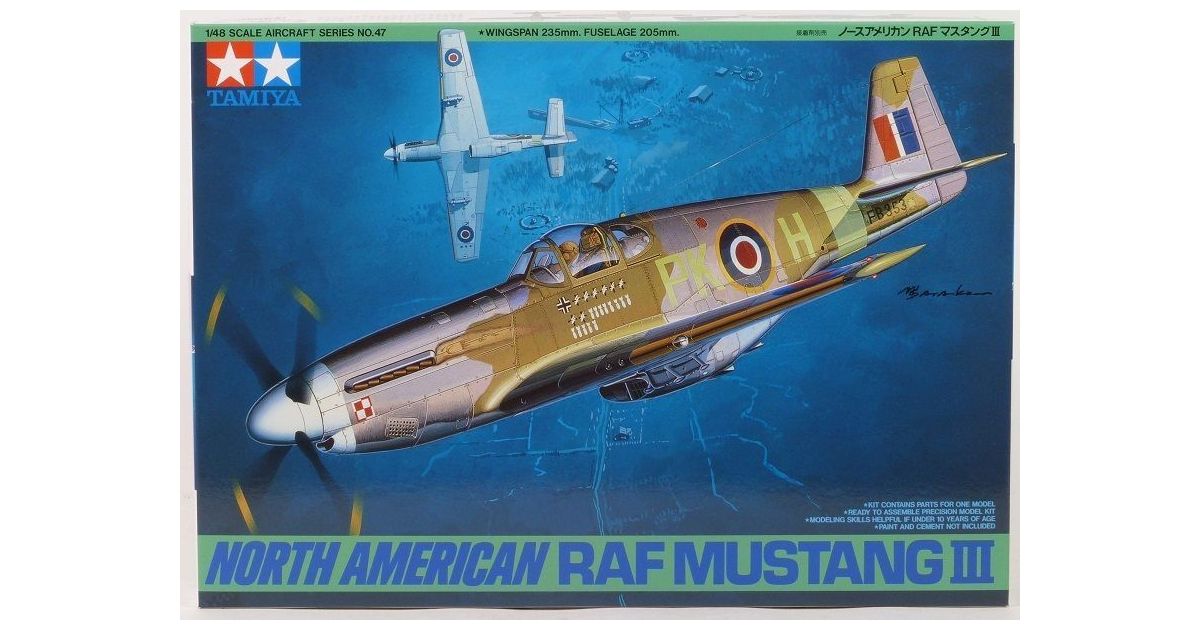 Tamiya 61047 North American RAF Mustang III