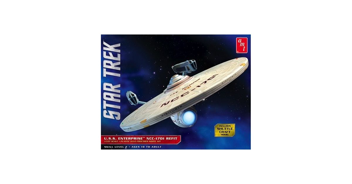 AMT 01080 U.S.S. ENTERPRISE NCC-1701 REFIT - STAR TREK