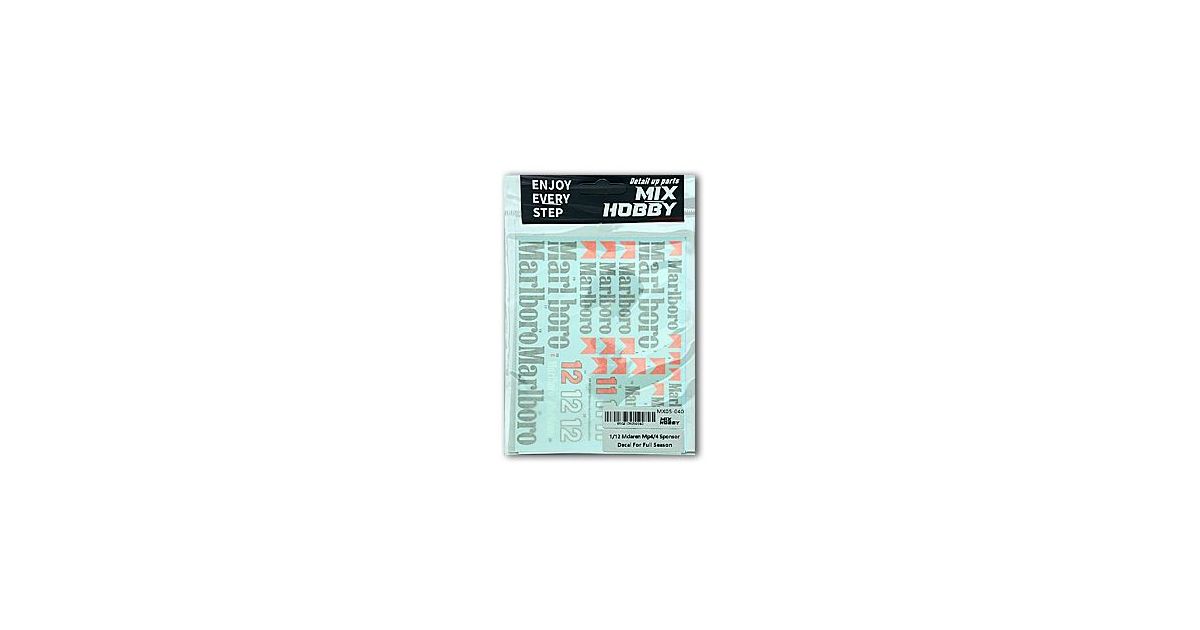 Mix Hobby MX05-040 Mclaren MP4/4 Sponsor Decals for meng/beemax