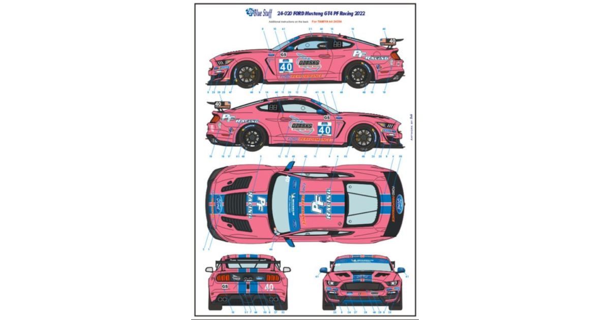 Blue Stuff 24-020 Ford Mustang GT4 PF Racing 2022