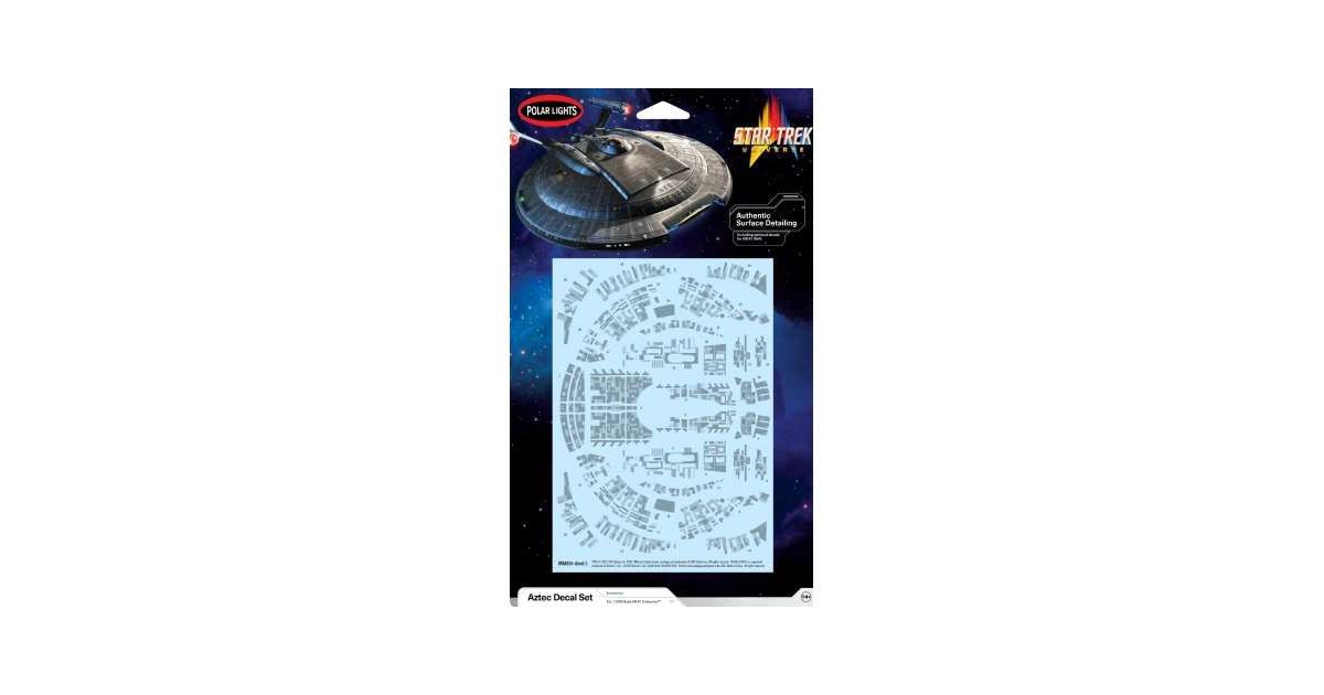 Polar Lights MKA054 Star Trek NX-01 U.S.S. Enterprise Aztec Decals 2T