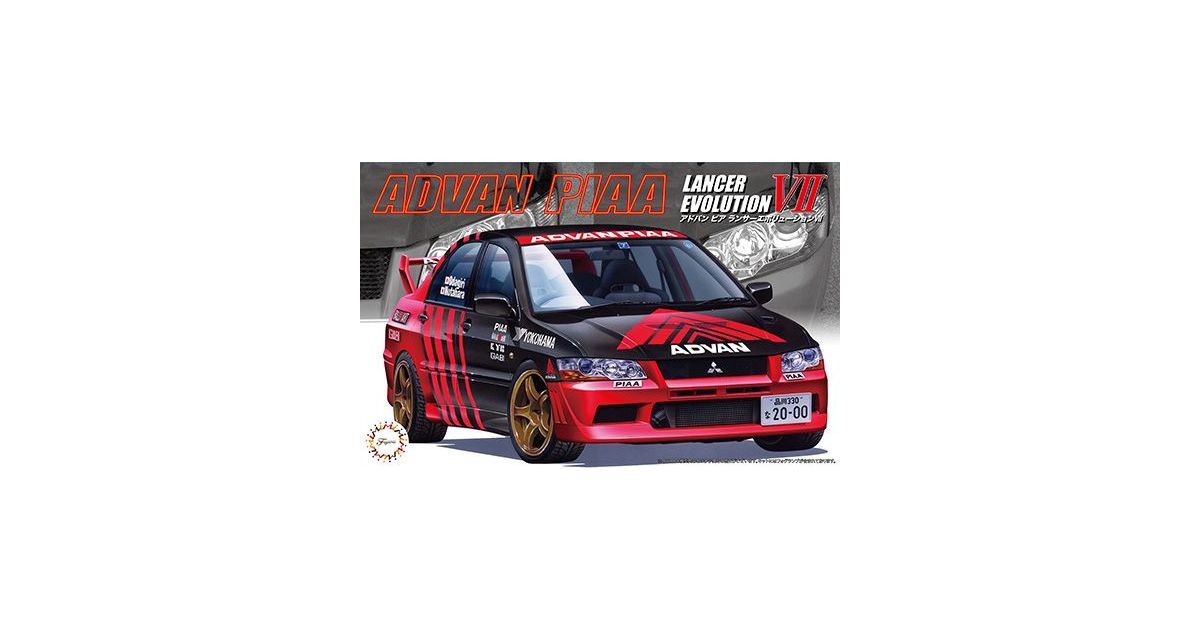 Fujimi 047621 Advan-Piaa Mitsubishi Lancer Evolution VII